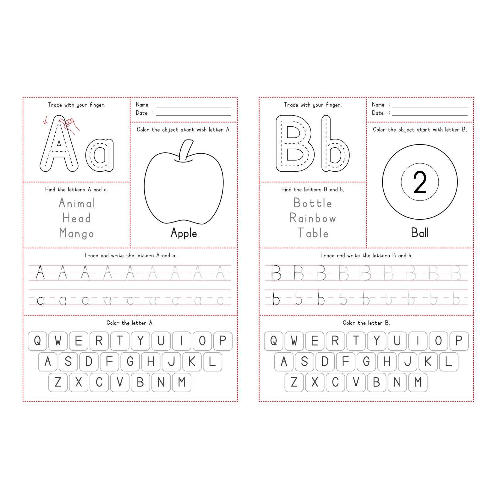 Educational Alphabet Letter Sounds Worksheets. Effective Phonics ...
