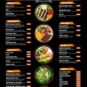 Custom Food Menu Design, Graphic Design, Wedding Menu, Menu Design ...