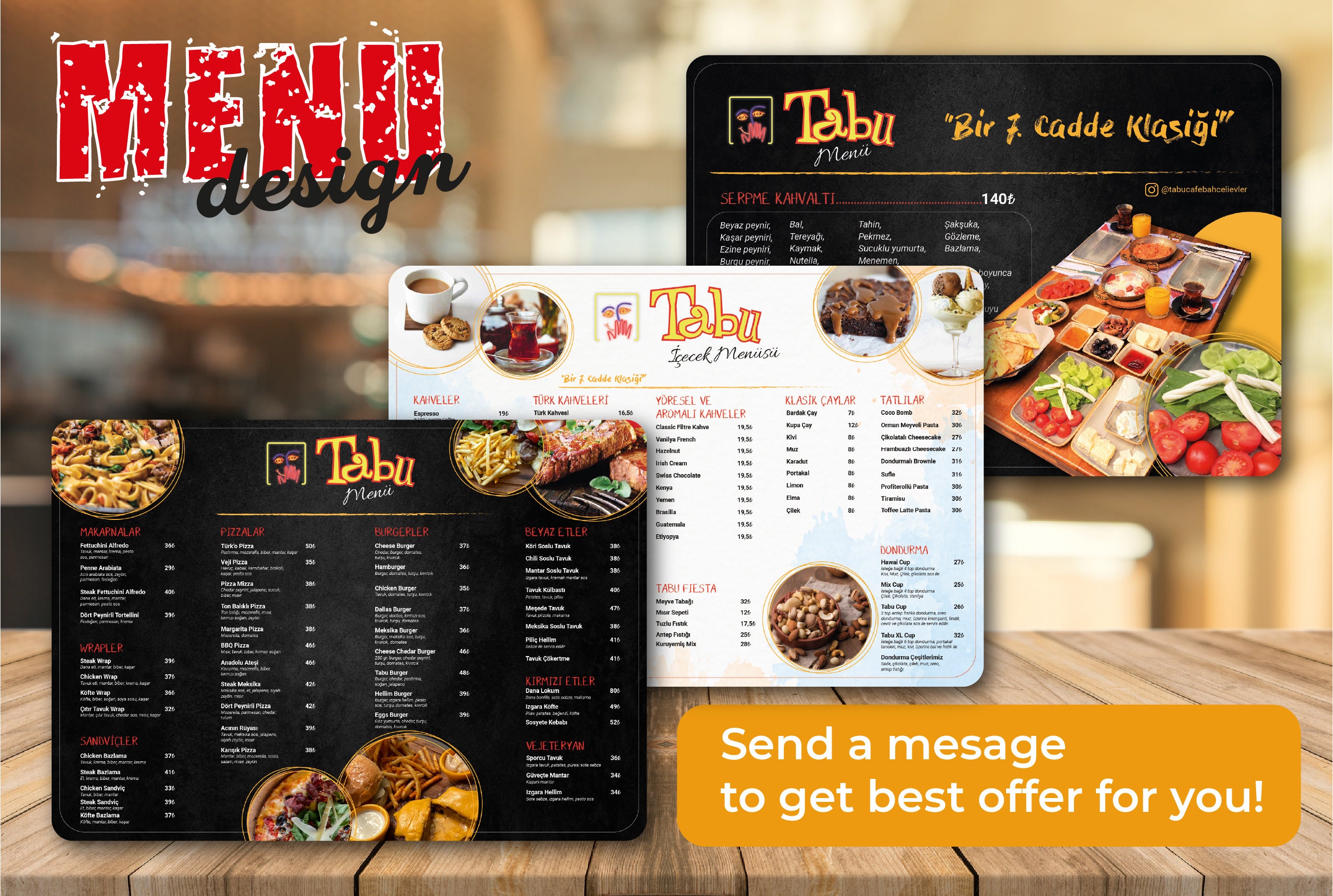 Custom Food Menu Design, Graphic Design, Wedding Menu, Menu Design ...