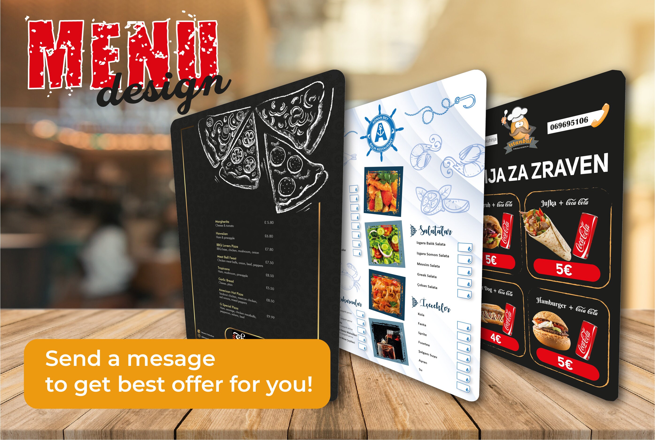 Custom Food Menu Design, Graphic Design, Wedding Menu, Menu Design ...