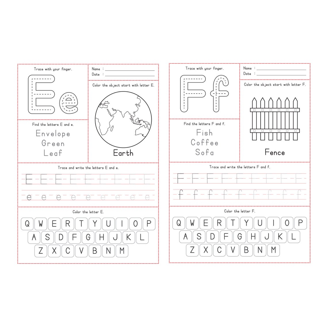 Educational Alphabet Letter Sounds Worksheets. Effective Phonics ...