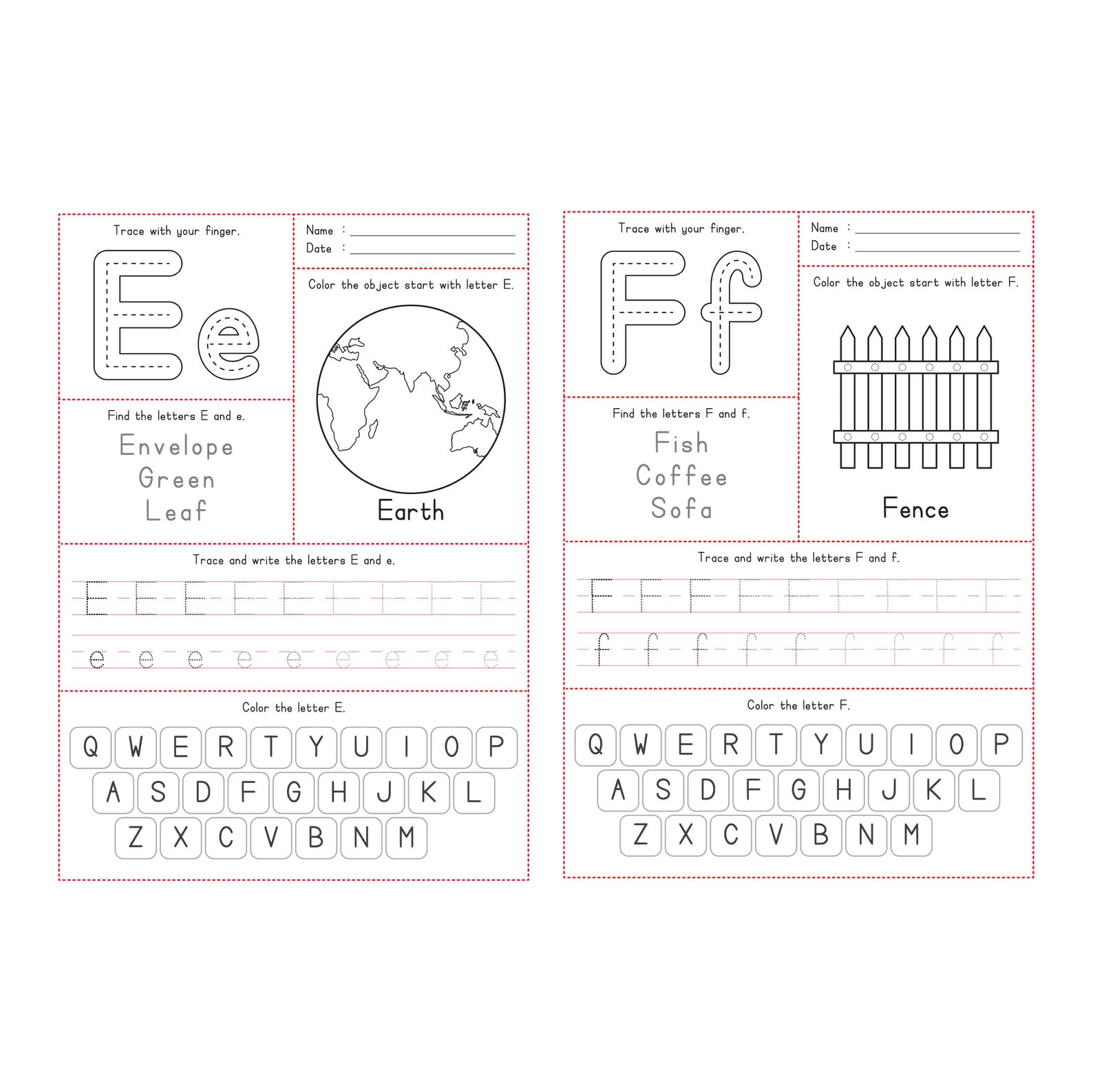 Educational Alphabet Letter Sounds Worksheets. Effective Phonics ...