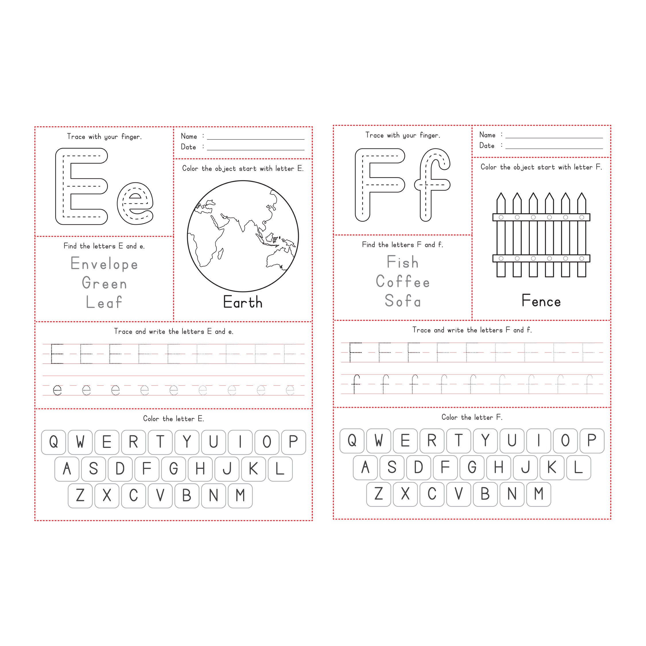 Educational Alphabet Letter Sounds Worksheets. Effective Phonics ...