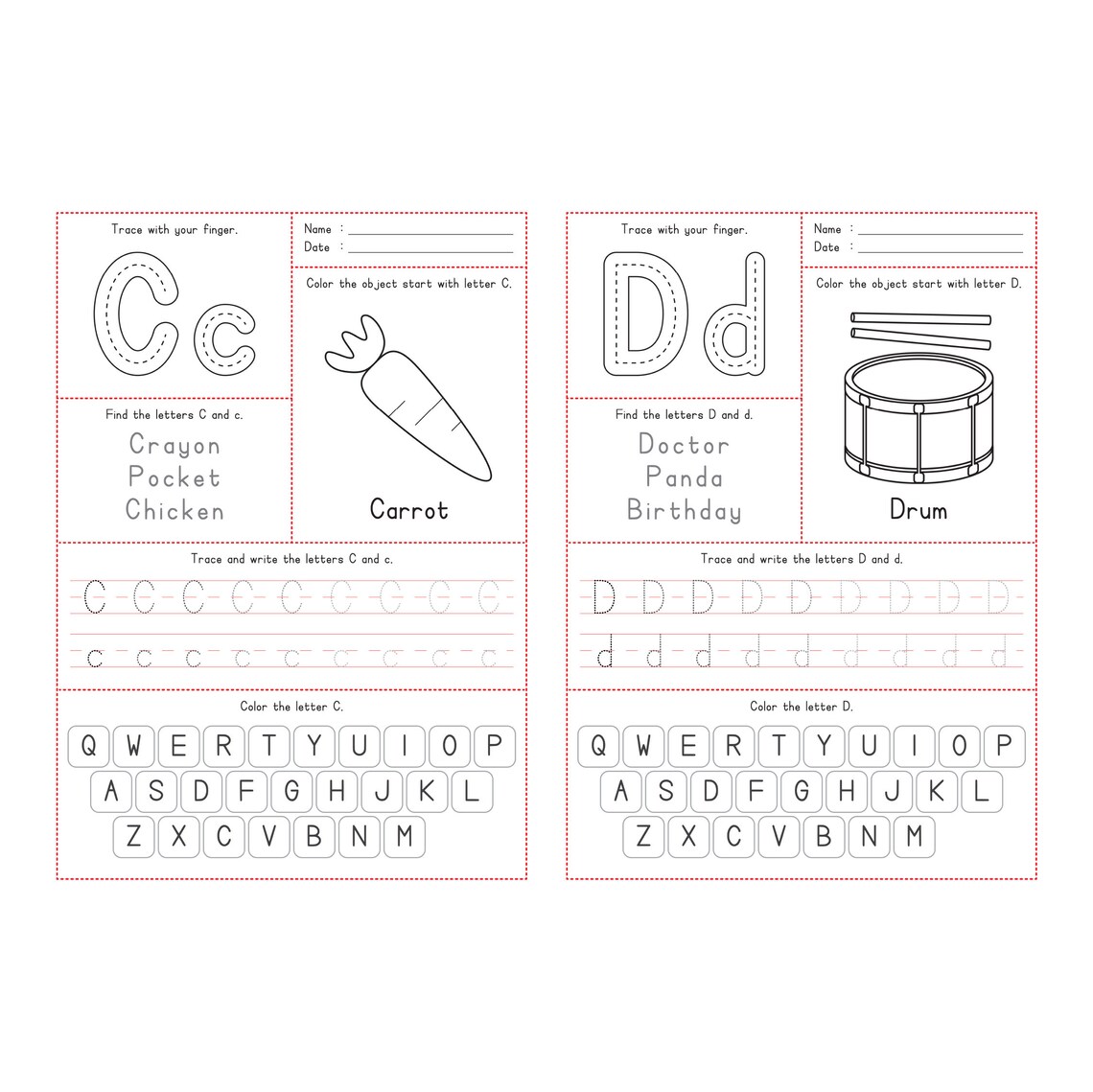 Educational Alphabet Letter Sounds Worksheets. Effective Phonics ...