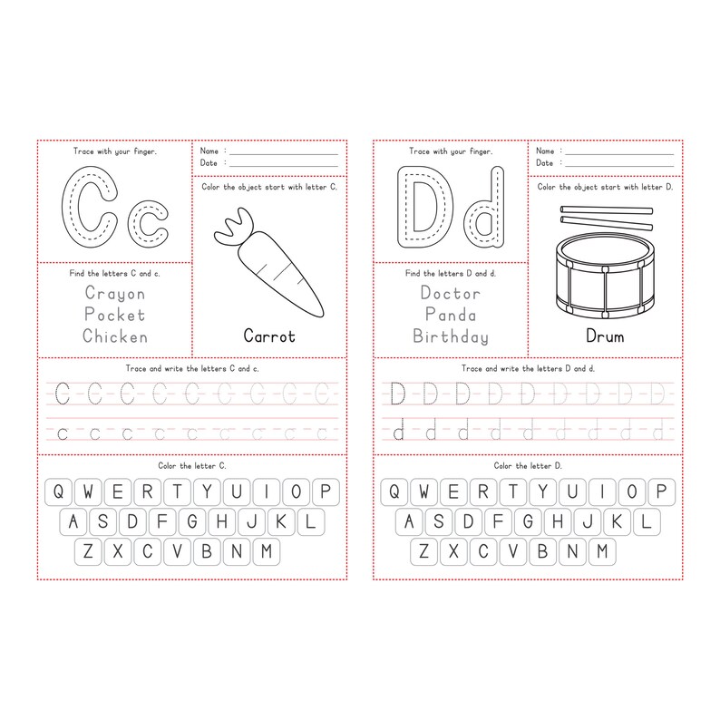 Educational Alphabet Letter Sounds Worksheets. Effective Phonics ...