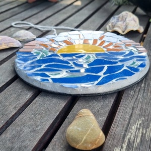Mosaic Wall Hanging. Coastal, Beach Vibe, Summertime. - Etsy