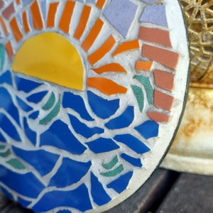 Mosaic Wall Hanging. Coastal, Beach Vibe, Summertime. - Etsy