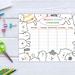 Custom Cats School Timetable Back to School Template cat Lovers First ...