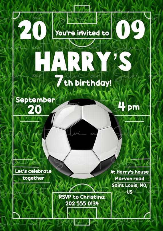 Invitaciones Para Fiesta De Futbol