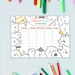 Custom Cats School Timetable Back to School Template cat Lovers First ...