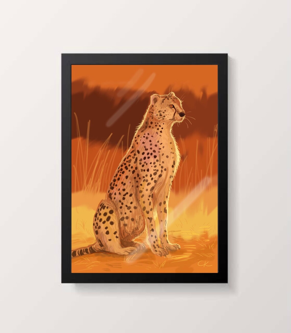 Cheetah Digital Art/ Wall Decor/ Instant Download - Etsy