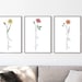 Custom Name Flower With Color | Birth Flower Gift | Tattoo Comission ...