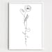 Custom Name Extended Stem Birth Flower Birth Flower Gift Tattoo ...