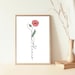 Custom Name Flower With Color | Birth Flower Gift | Tattoo Comission ...