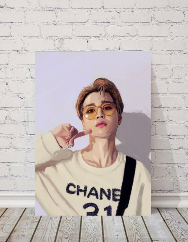 Bts Jimin Digital Art Print PDF Instant Downloadable BTS Fan - Etsy