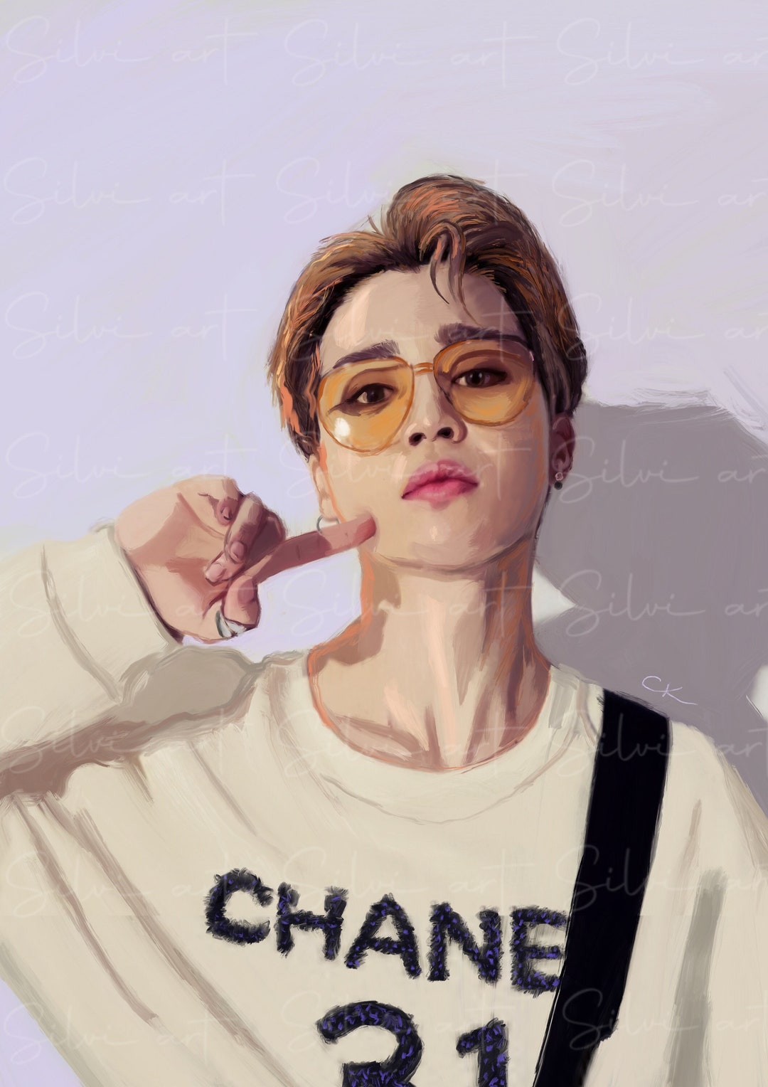 Bts Jimin Digital Art Print PDF | Instant Downloadable BTS Fan Art - Etsy