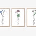 Custom Name Flower With Color | Birth Flower Gift | Tattoo Comission ...