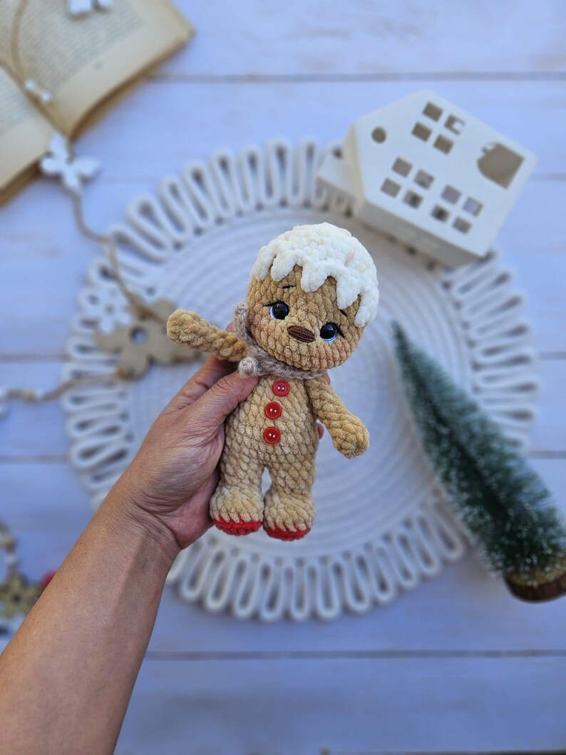 Crochet Gingerbread Pattern PDF – Amigurumi Christmas Mama & Baby ...