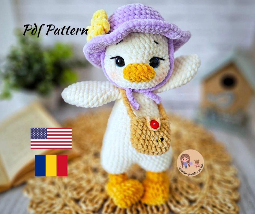 Duckling Galusca -duck Crochet / Pdf Duck/ Amigurumi Duck / Amigurumi ...