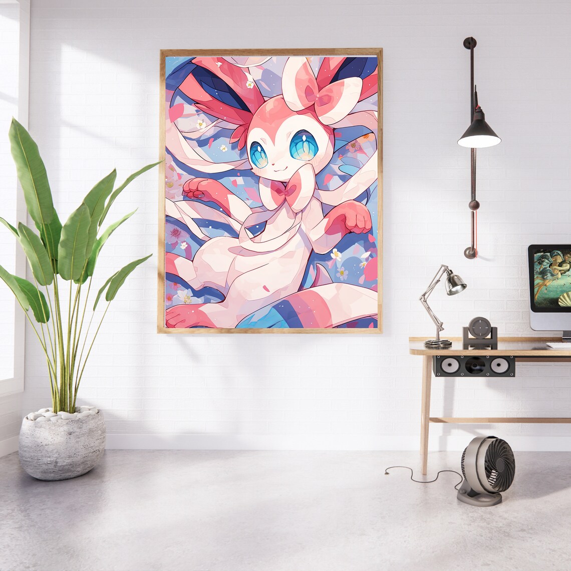 3 Majestic Sylveon Wall Print, Instant Download, Eevee Art, Pokemon, Catch Em All, Adorable ...