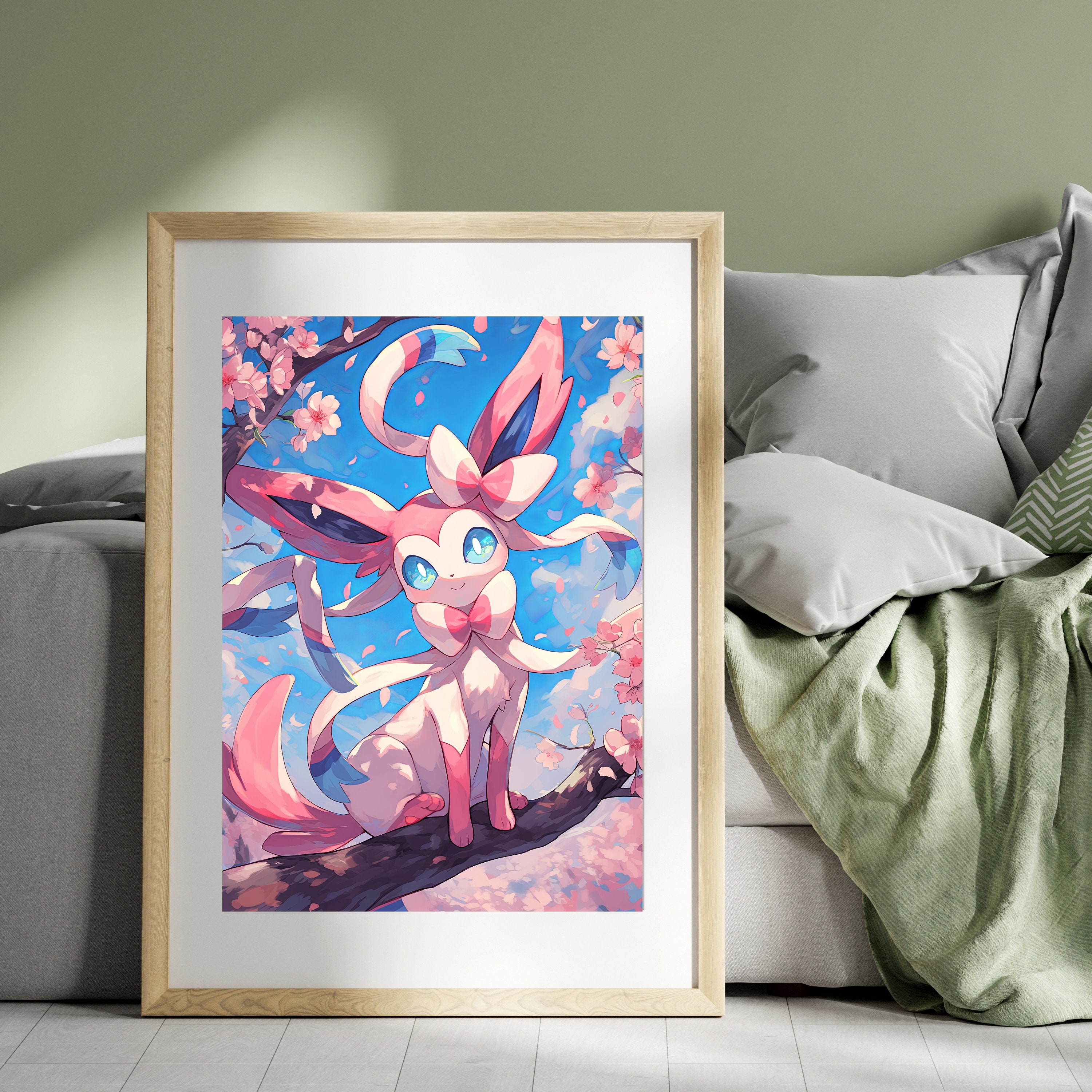 3 Majestic Sylveon Wall Print, Instant Download, Eevee Art, Pokemon ...