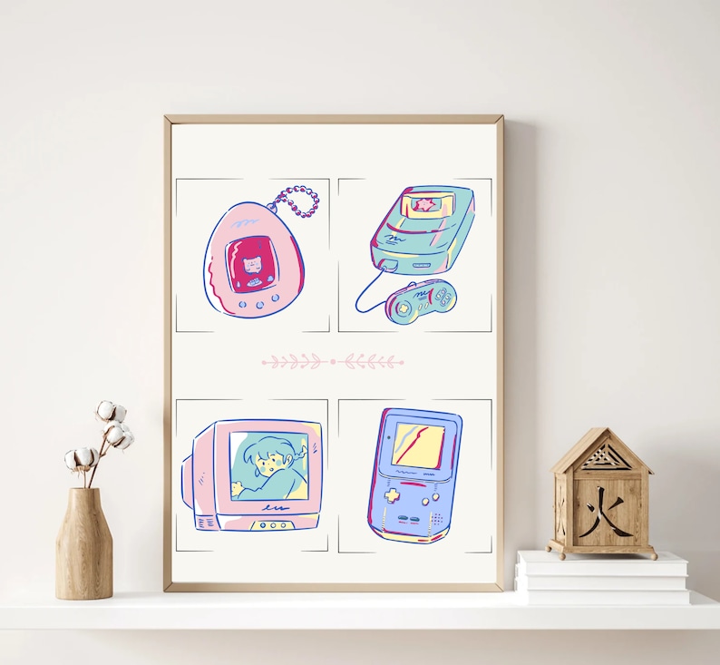 Vintage Video Game Poster | 90s Video Games Art Print | Retro Games ...
