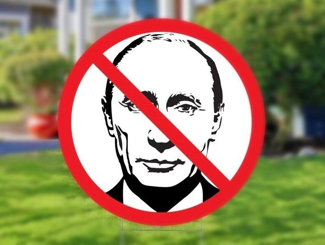 Anti-putin Yard Sign Ukraine Anti-putin - Etsy