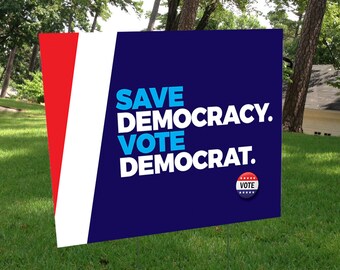 Protect Democracy Yard Sign - Etsy