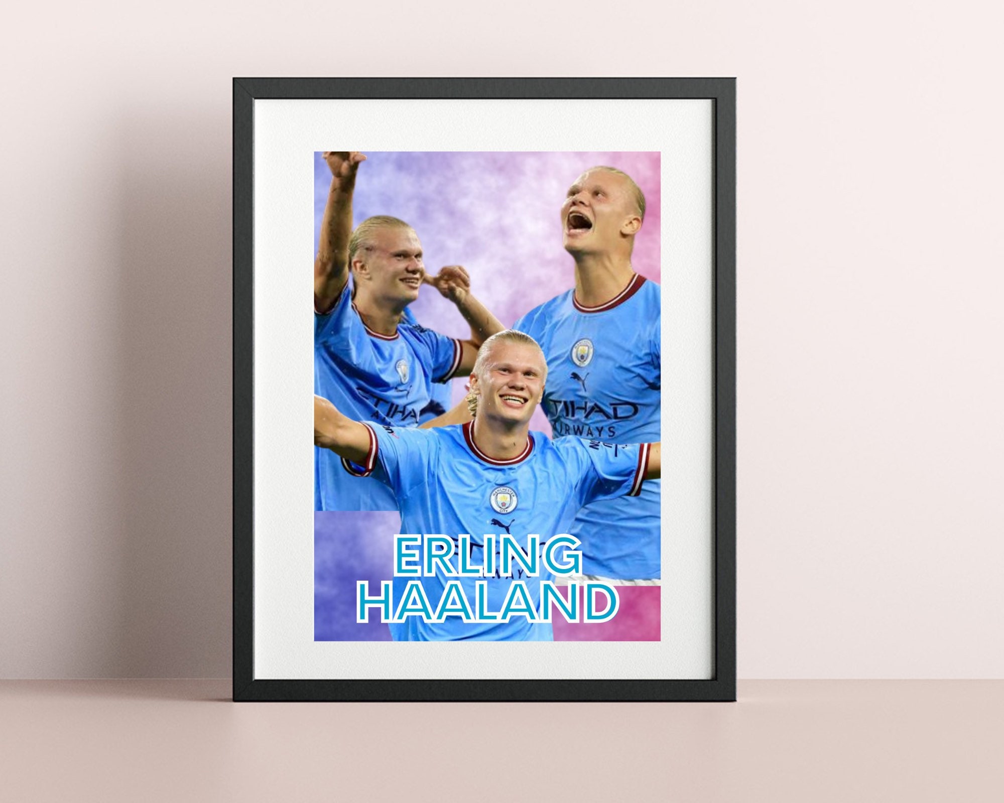 Erling Haaland Manchester City Season 2022/23 Und A4 Player Print ...
