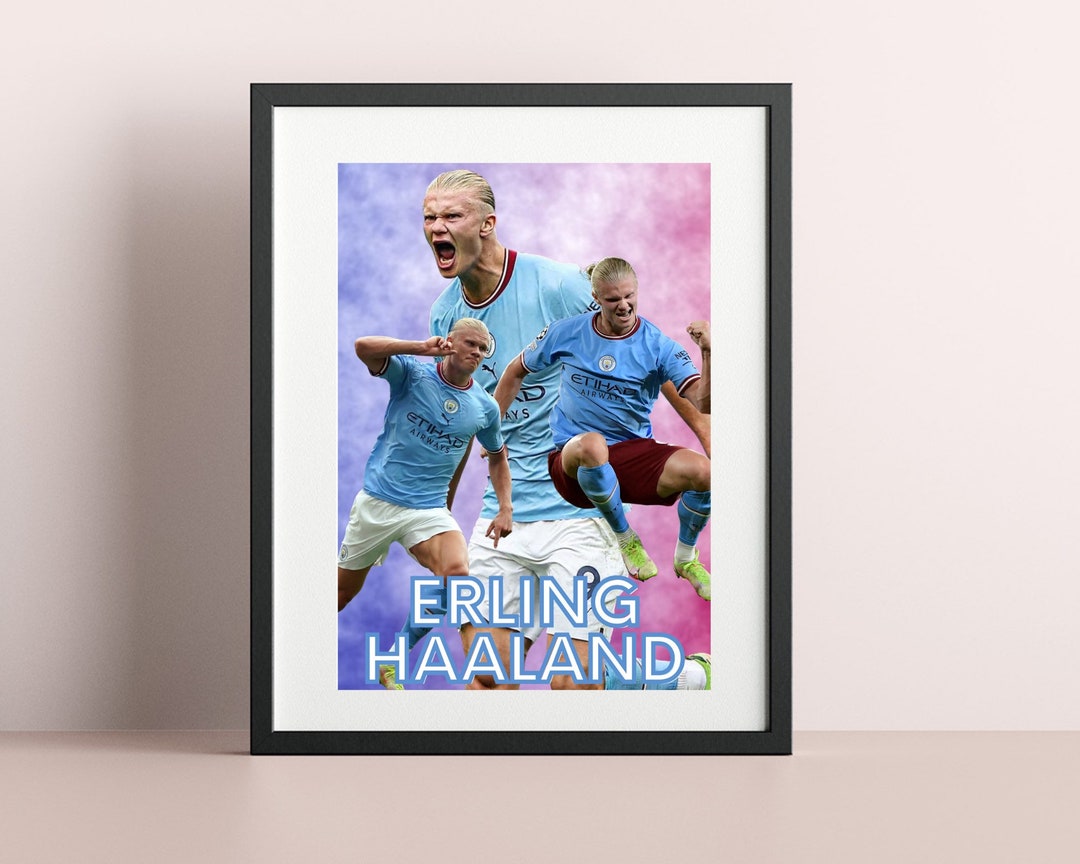 Erling Haaland Number 9 Manchester City Season 2022/23 - Etsy