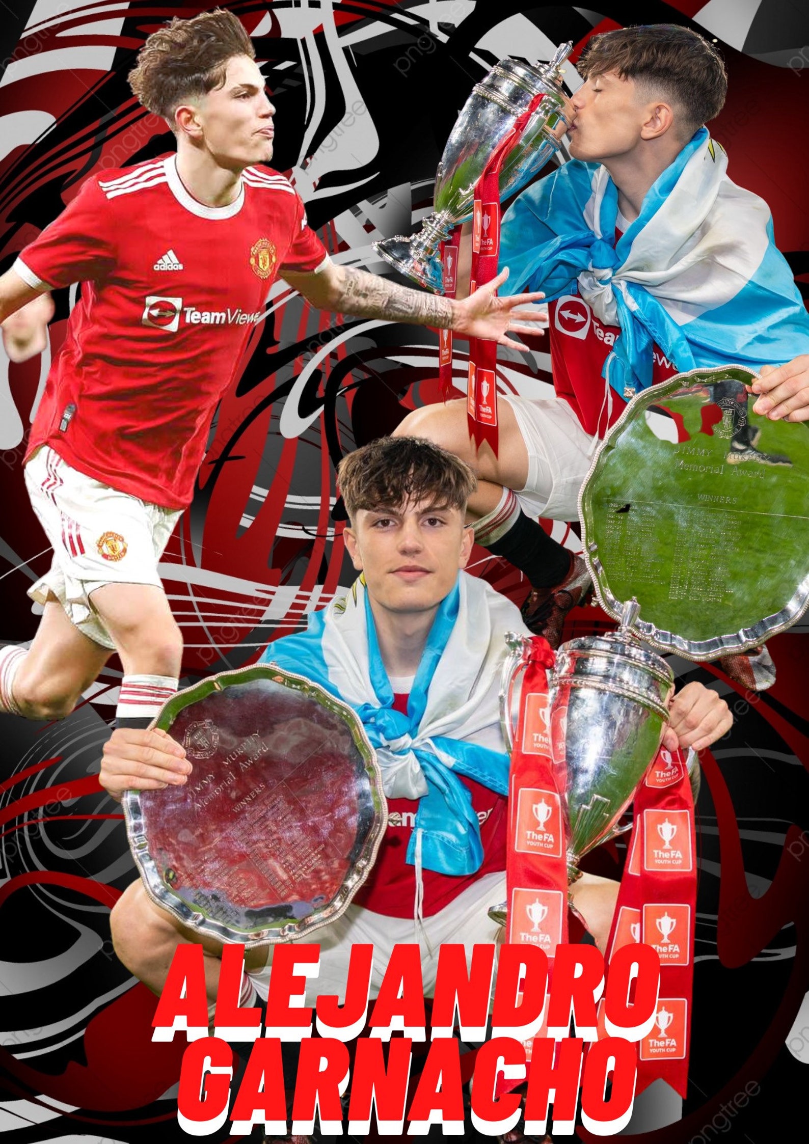 Alejandro Garnacho Manchester United A4 A3 5x7 4x6 - Etsy Hong Kong