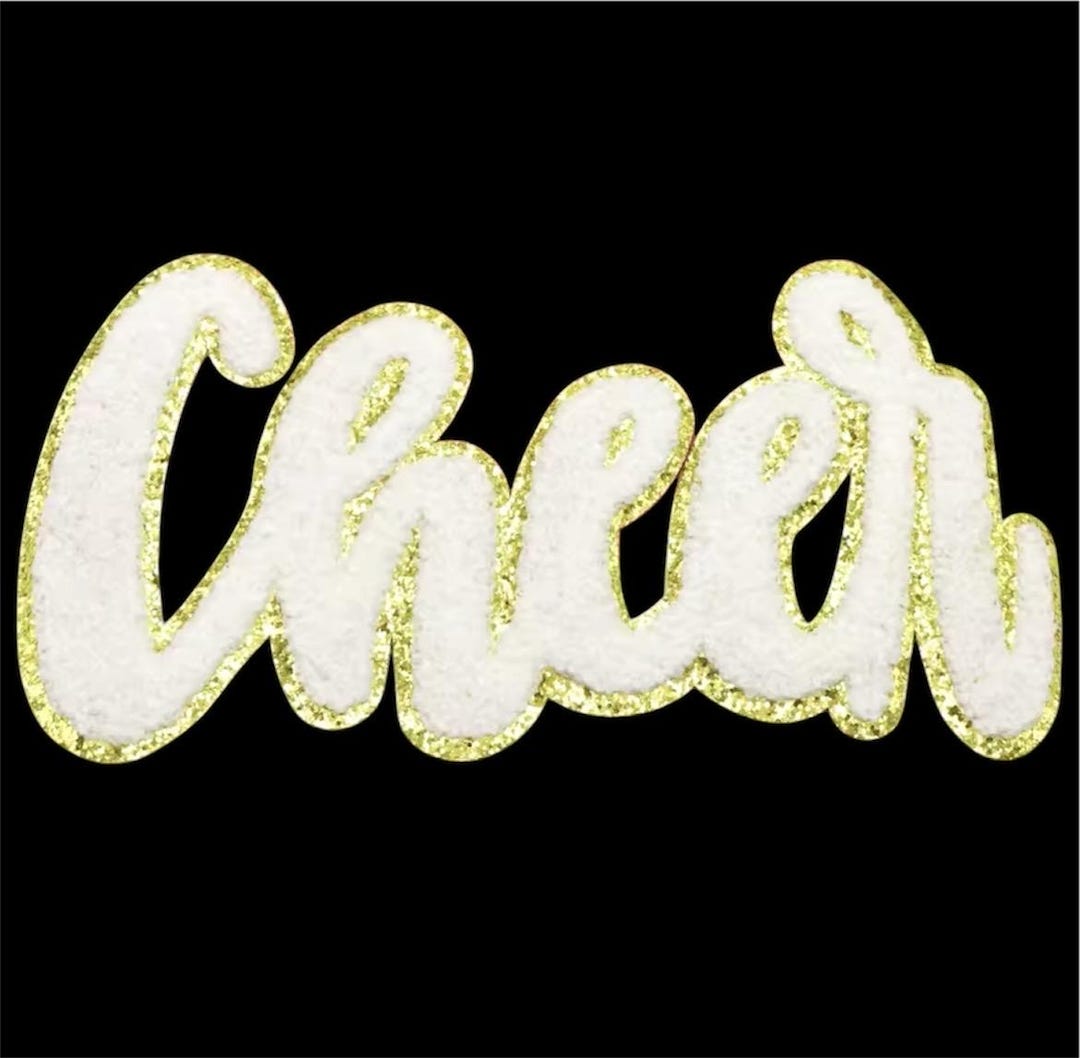 Cheer Chenille Iron on Patch - Etsy