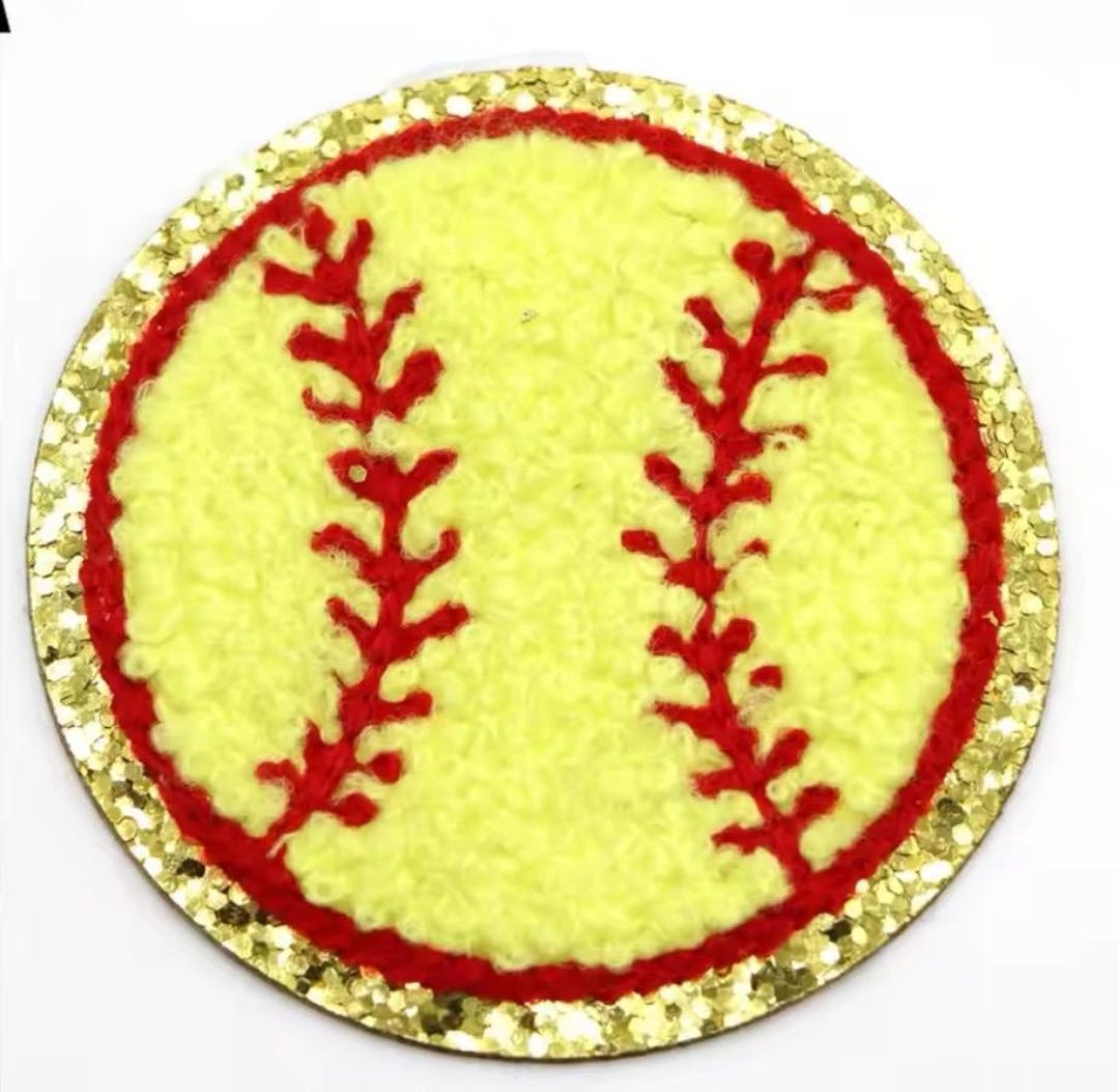 Yellow Softball Iron on Patch - Etsy