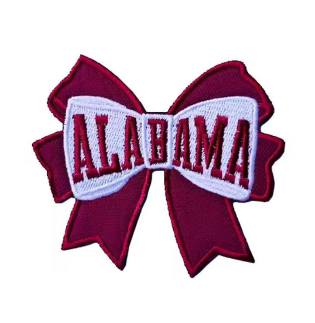 Alabama Bow Iron on Patch - Etsy