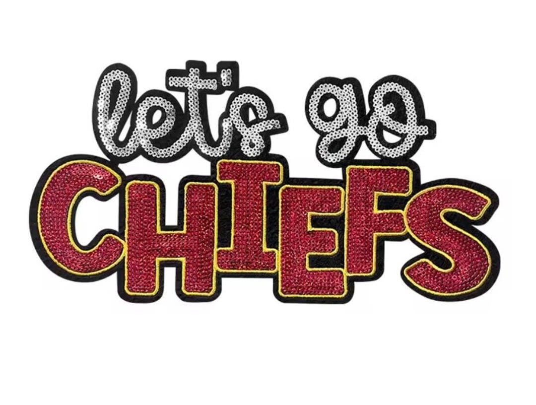 Let’s Go Chiefs Iron on Patch - Etsy