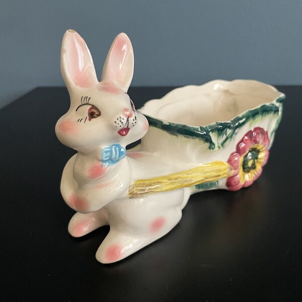 Rabbit Planter - Etsy