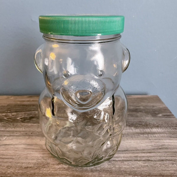 Glass Bear Jar - Etsy