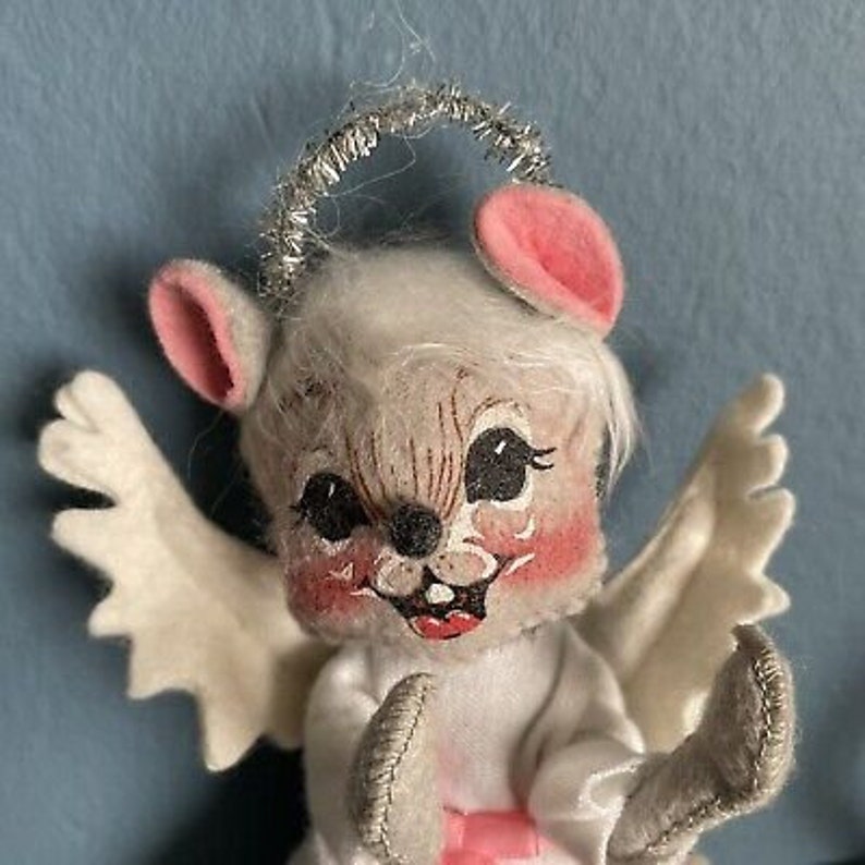 Vintage 1995 Annalee Doll Angel Mouse - Etsy