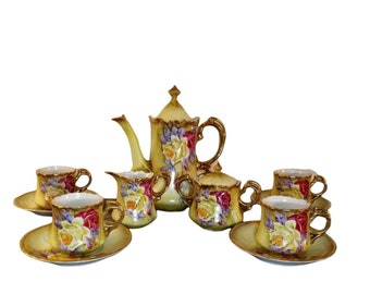 Nippon Hand Painted Tea Set - Etsy