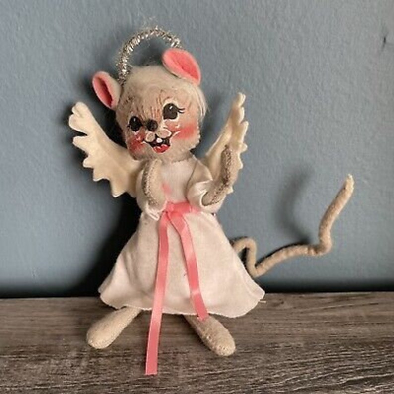 Vintage 1995 Annalee Doll Angel Mouse - Etsy