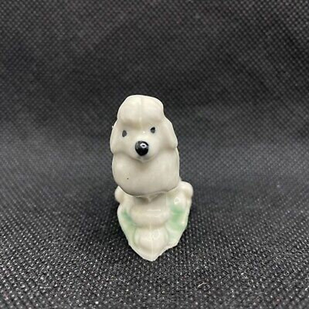 1967 Vintage Wade England Red Rose Tea White Poodle Dog Figurine - Etsy