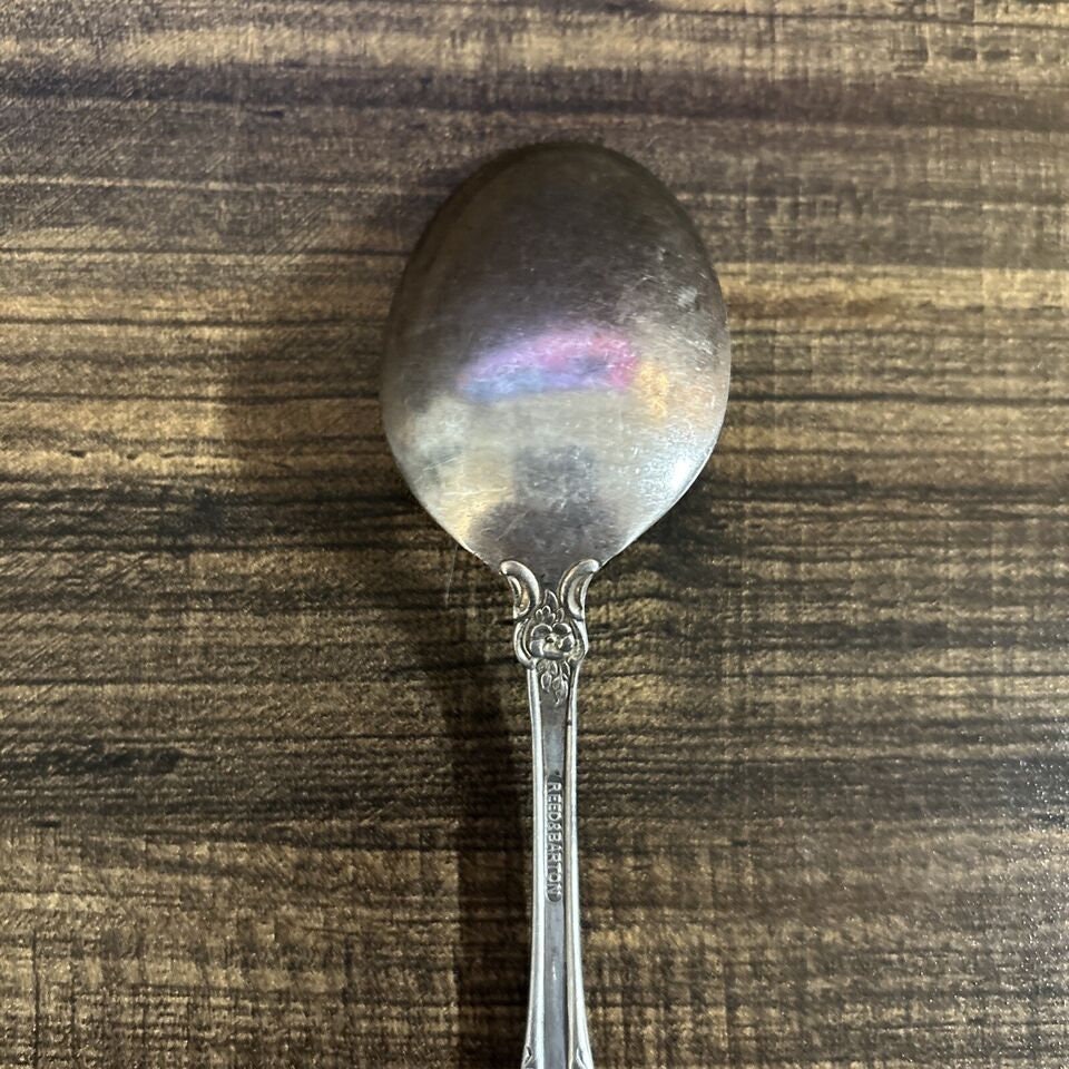 Reed & Barton Royal Majesty Stainless Glossy Silverware Spoon Set of 7 ...