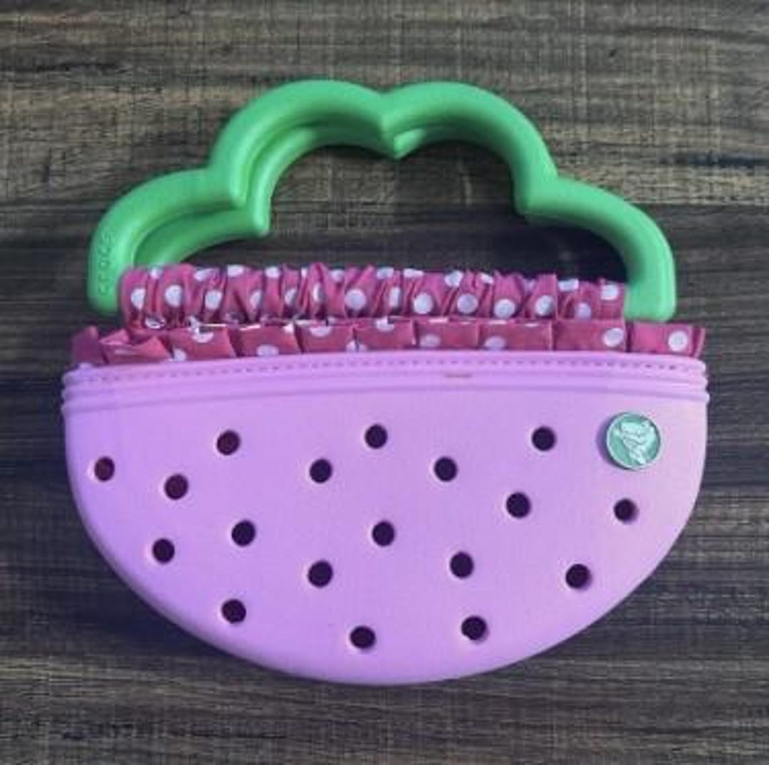 CROCS Bag Purse Handbag Kids Pink Green - Etsy