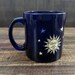 Vintage Libbey Cobalt Blue Celestial Glass Coffee Mug - Etsy