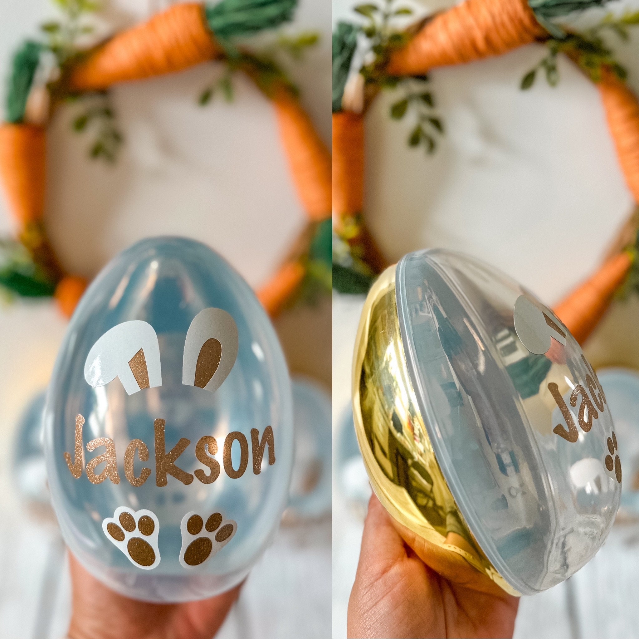 Golden Personalized Easter Egg Golden Egg Easter Egg Fillable Easter Egg Easter Eggs Easter Eggs ...
