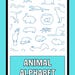 Alphabet Animals Coloring Book | Digital Printable Download | ABC ...