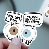Eyesight Test Sticker | Fun Sticker for Eye Health - Etsy