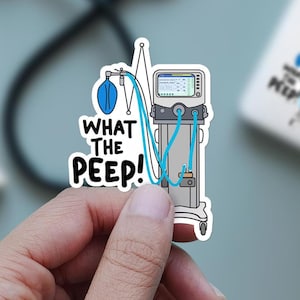 What the Peep Sticker for Icu Doctor Gift Sticker for Nurse, Icu ...