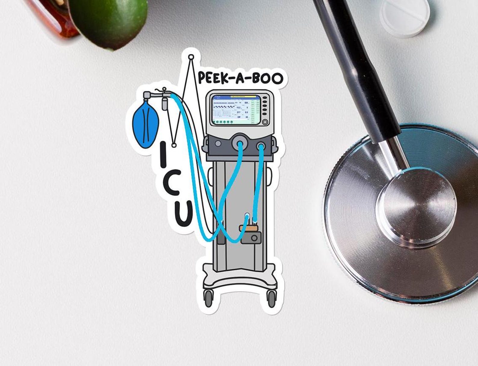 ICU Sticker for Icu Doctor Gift Sticker for Icu Nurse, Icu ...