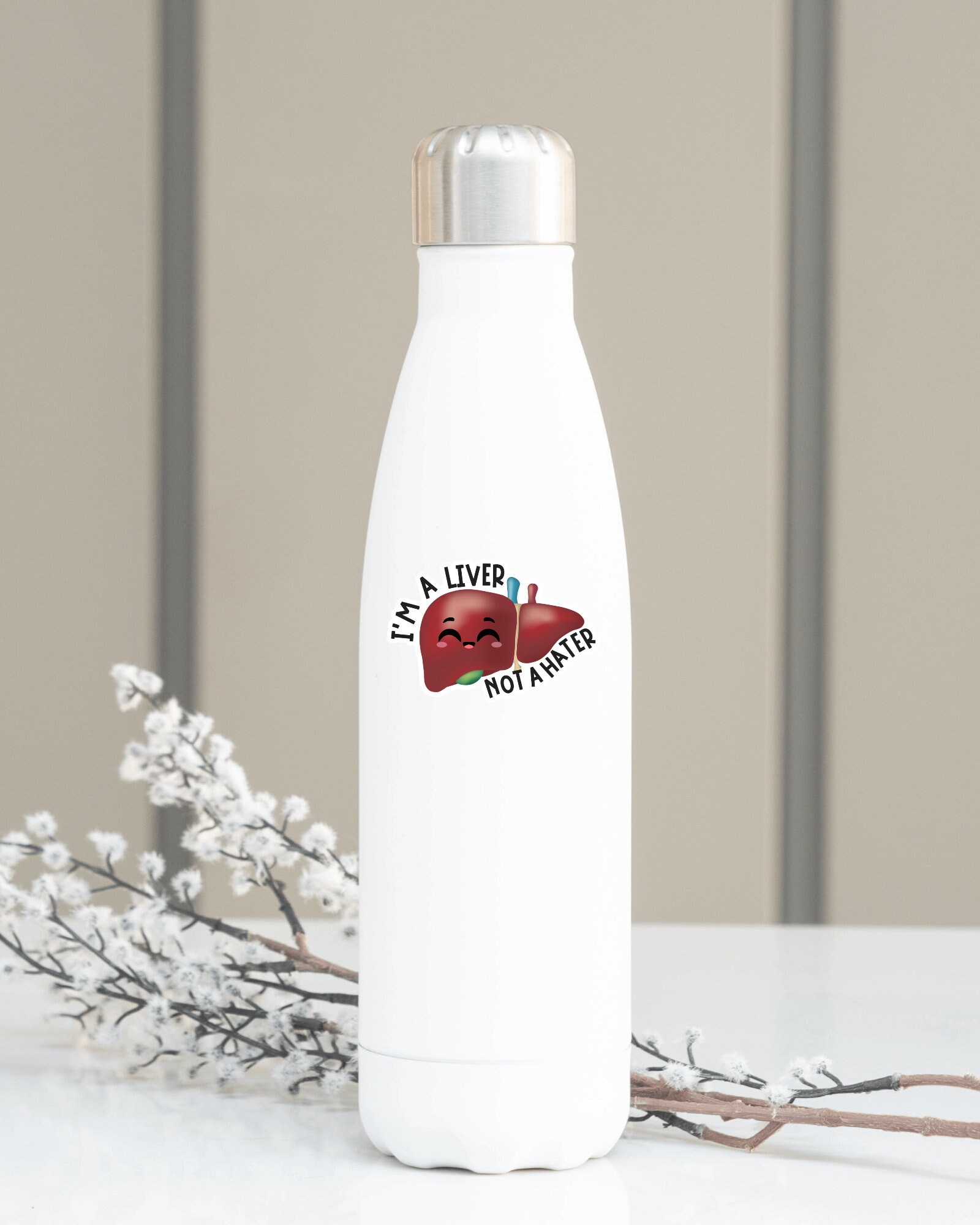 Liver Anatomy Sticker, Funny Anatomical Liver Sticker Set for Nurse ...